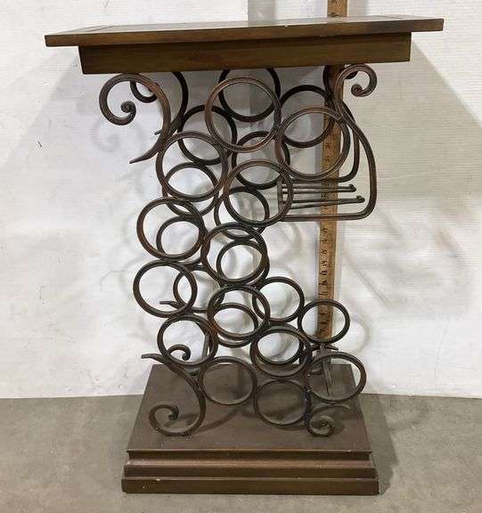 Wine Rack Table (33” tall) - Sherwood Auctions