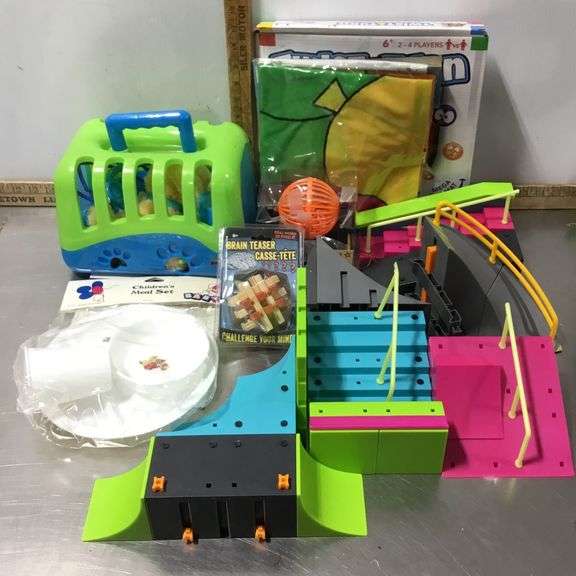 Tech Deck Pieces, Twister, Pet Carrier Toy, Bingo Spinner, Brain Teaser ...