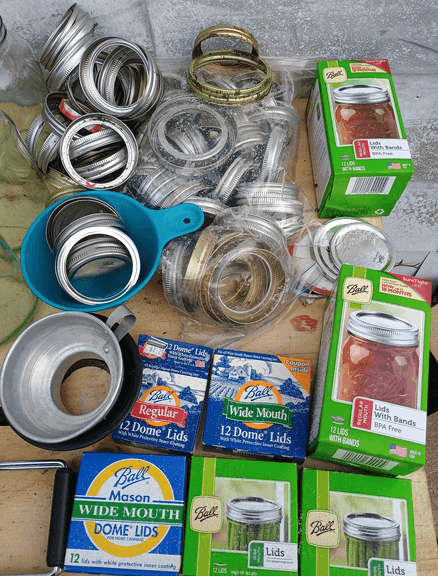 Assorted Canning Jars, Rings and Lids - Sherwood Auctions