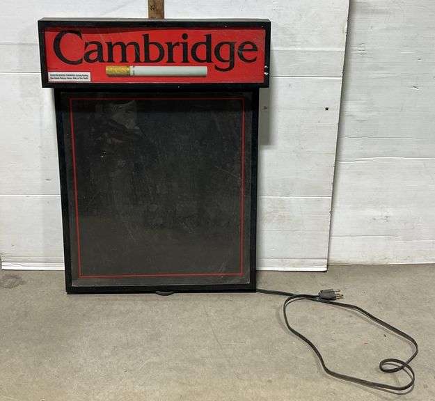 Cambridge Light-Up Sign - Sherwood Auctions