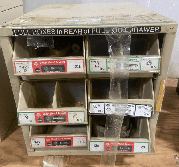 Parts Bin with Contents QTY 2 - Sherwood Auctions