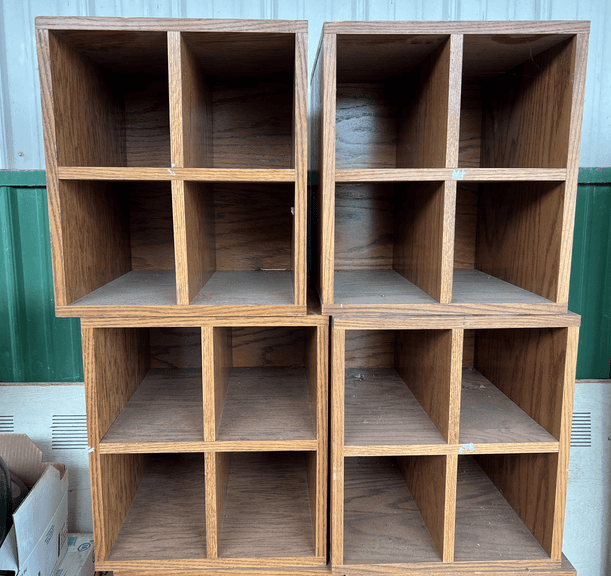 Qty- 4 Wooden Cubby’s - Sherwood Auctions