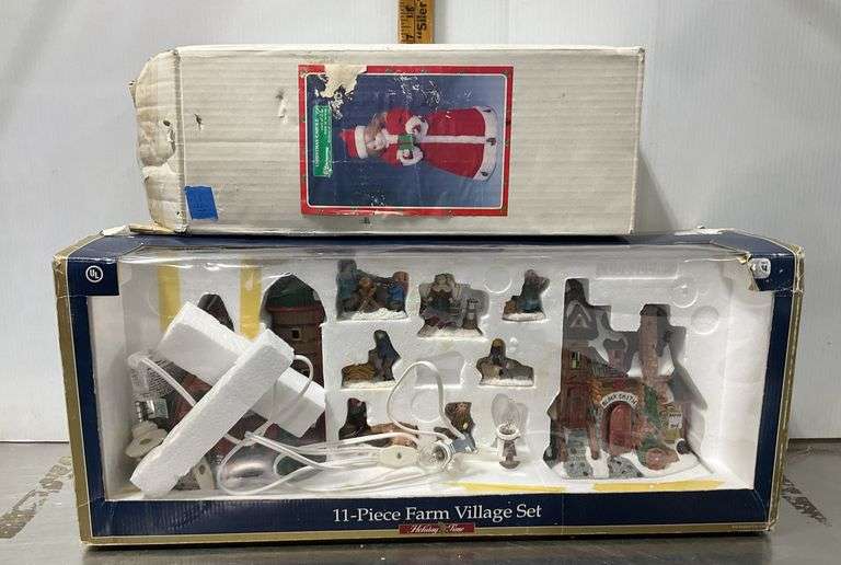 Holiday Time Farm Village Set & Christmas Carole Doll - Sherwood Auctions