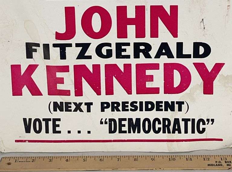 John F. Kennedy “Leader in the 60’s” Election 22”x14” Poster - Sherwood ...