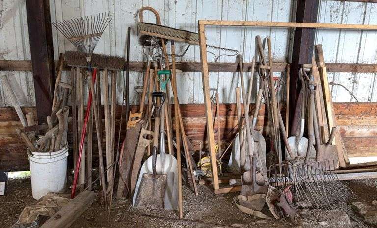 Large Assortment of Yard Tools - Sherwood Auctions