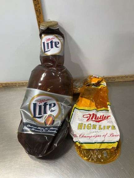 Blow Up Miller Beer Bottles - Sherwood Auctions