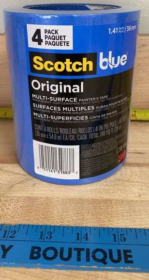 4 Pack Scotch Blue Tape (new) - Sherwood Auctions