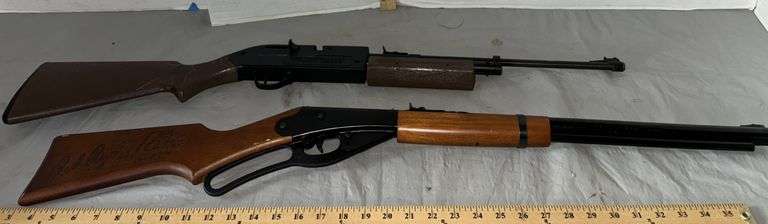 Daisy Red Ryder Model 1938B Air Rifle BB Gun Engraved Wood Stock & 760 ...