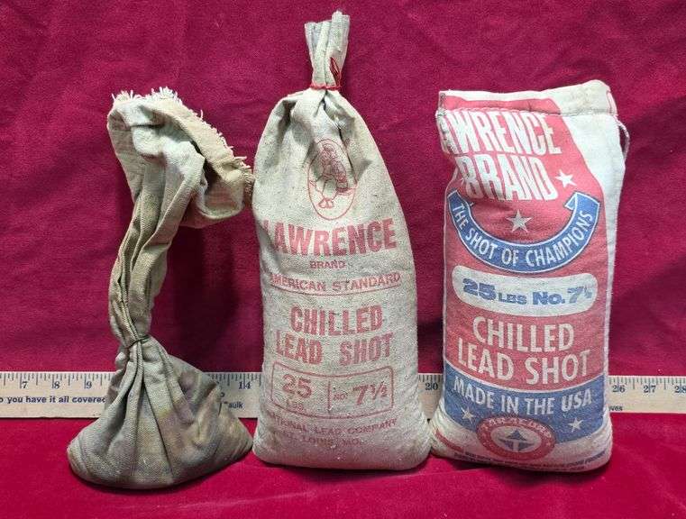 Bags of Chilled Lead Shot 25Lb #7.5 - Sherwood Auctions