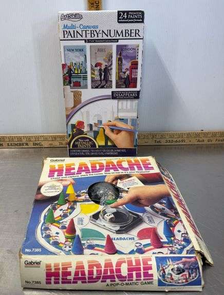Paint By Number, Headache Board Game - Sherwood Auctions