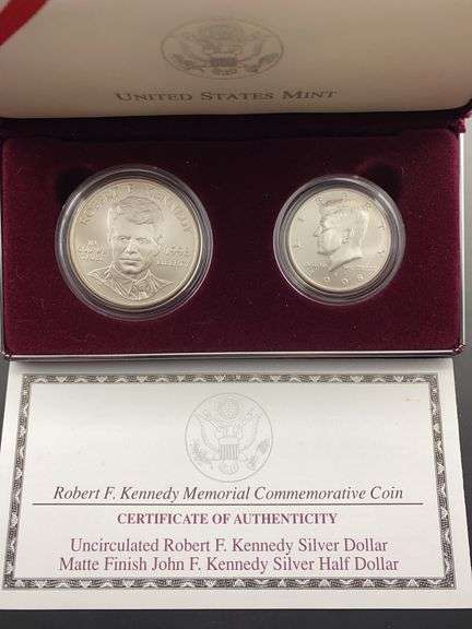 1998 U.S. Mint Robert F. Kennedy Memorial Commemorative Coins ...