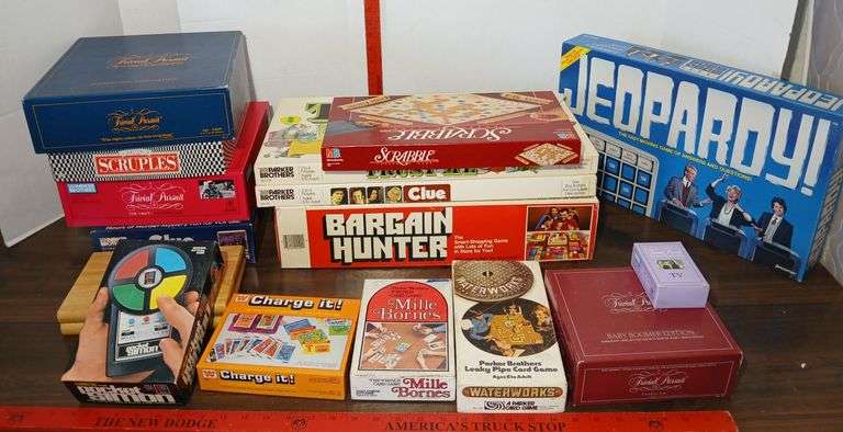Large Selection of Board Games and Rubbermaid Tote - Sherwood Auctions