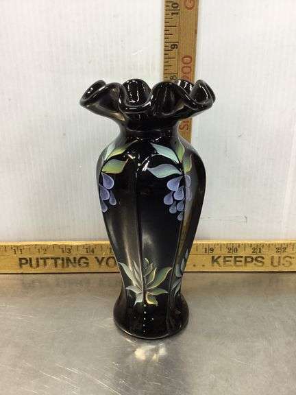 Fenton Signature Series Medallion Vase - Sherwood Auctions