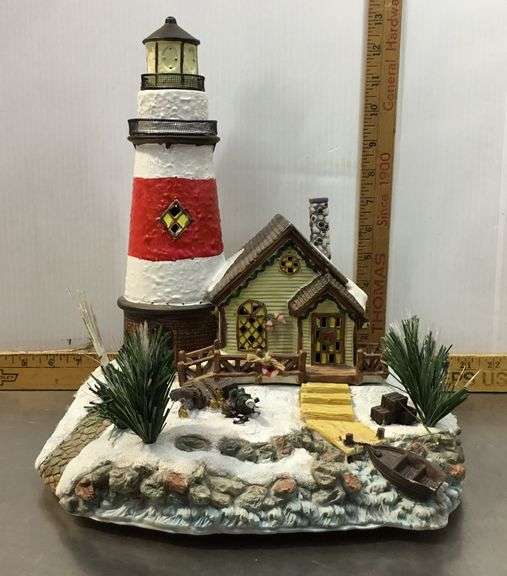 Fiber Optic Porcelain Lighthouse - Sherwood Auctions