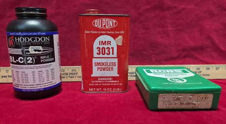 7MM Reloading Die Set, BL-C(2) Rifle Powder, 3031 Smokless Gun Powder ...