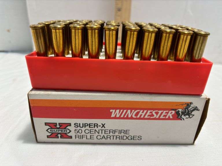 Winchester Super-X 50 Centerfire Rifle Cartridges - Sherwood Auctions