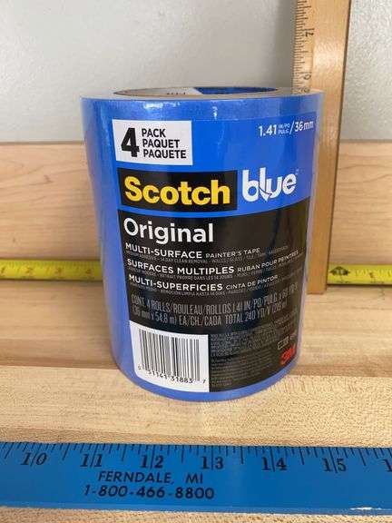 4 Pack Scotch Blue Painters Tape (new) - Sherwood Auctions