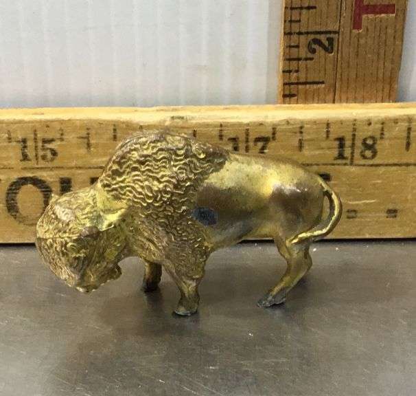 Brass Buffalo Figure - Sherwood Auctions