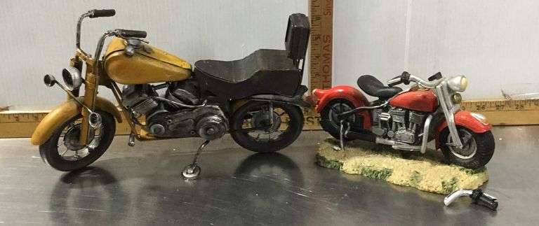 2 Motorcycle Figures - Sherwood Auctions