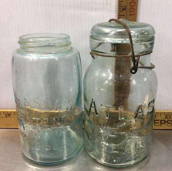Mason’s Jar Nov 30th, 1858 and Atlas E-Z Seal Jar - Sherwood Auctions