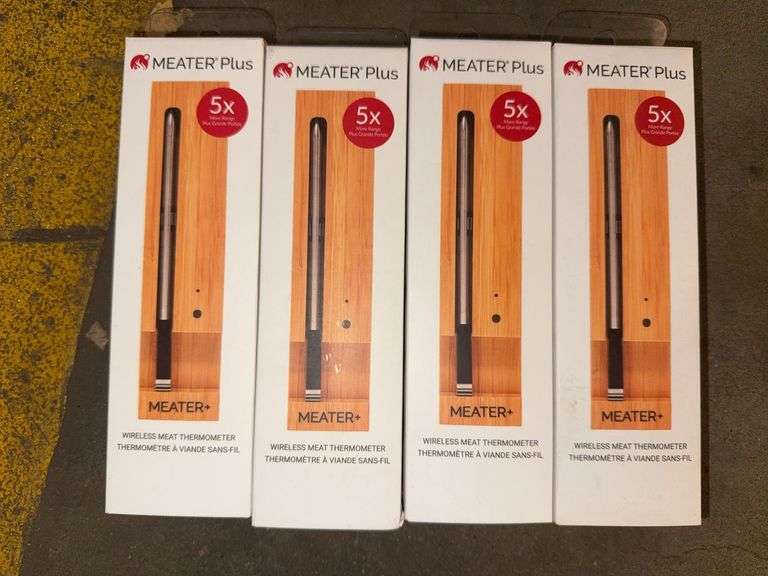 Four NEW MEATER Plus Smart Wireless Thermometers - Sherwood Auctions