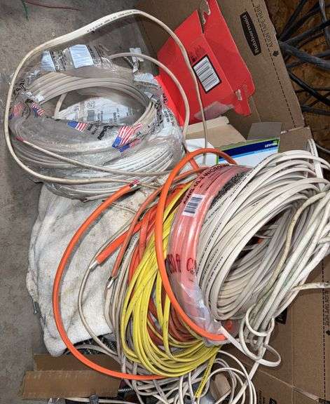 NEW Spool of 14-3 Wire & Miscellaneous Electrical Wire - Sherwood Auctions