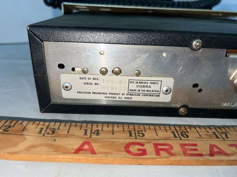 Cobra 148 GTL CB Radio (UNTESTED) - Sherwood Auctions