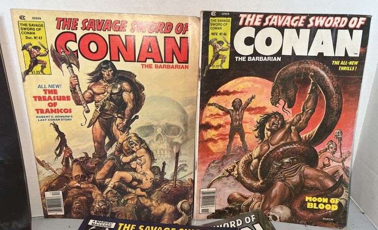 Fourteen Vintage Conan Comic Books - Sherwood Auctions