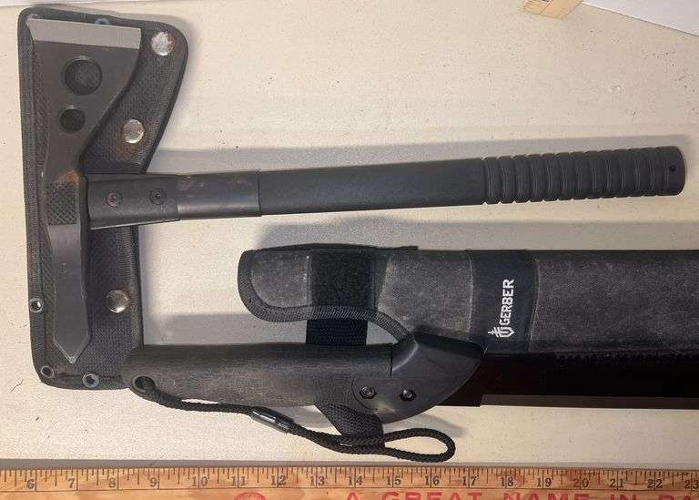Gerber Machete & SAG Pick Axe - Sherwood Auctions
