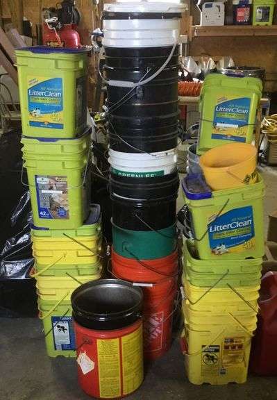 Large Collection of Assorted Buckets - Sherwood Auctions