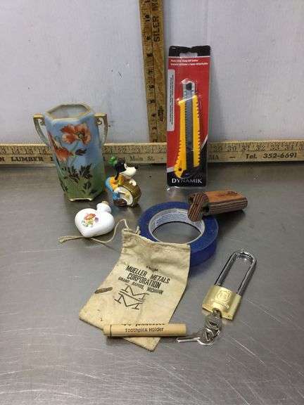 Mueller Metals Corp. Fabric Sack, Hand Painted Nippon Vase, Tennessee ...