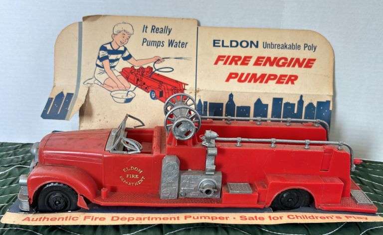 1950's Eldon Toy Fire Engine Pumper - Sherwood Auctions
