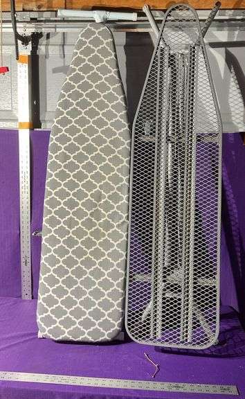 Pair of Metal Folding Ironing Boards - Sherwood Auctions