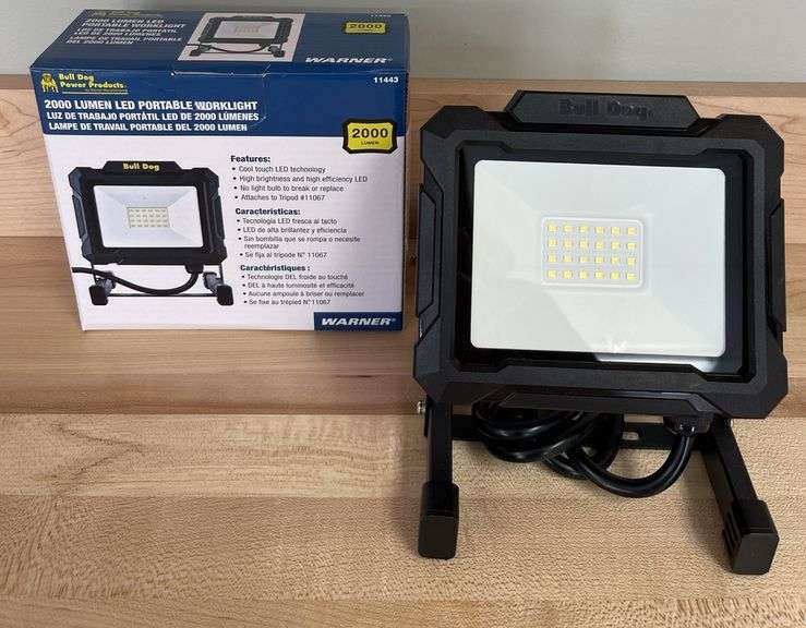BullDog 2000 Lumen LED Portable Work Light (New) - Sherwood Auctions