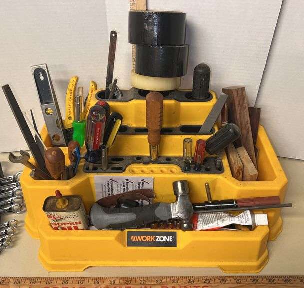 Job Smart Wrench Set, Work Zone Tool Bench Organizer & Contents ...