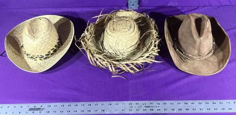 3 Pc. Size Medium Hats - Sherwood Auctions