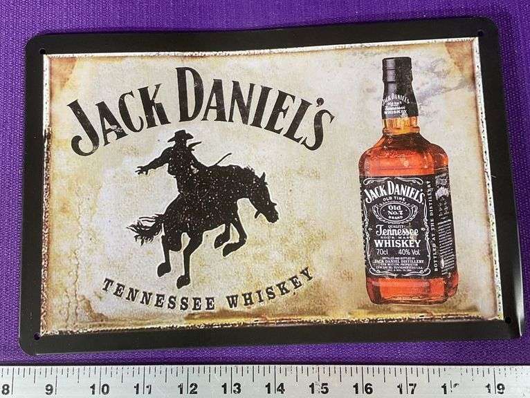 Fireball & Jack Daniel’s 8”x12” Tin Signs - Sherwood Auctions