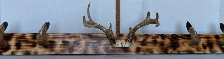 Deer Coat Rack- 60” L x 5” W - Sherwood Auctions