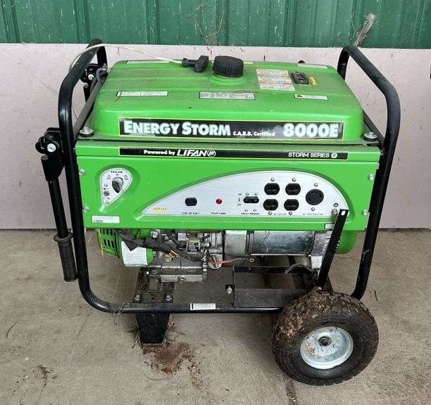 Energy Storm 8000E Generator - Sherwood Auctions