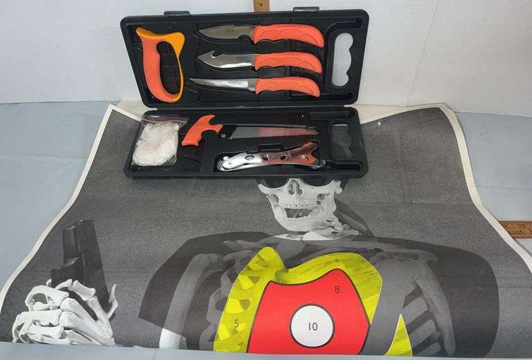 Wild Pak Deer Skinning Kit & Crazy Bones Targets - Sherwood Auctions