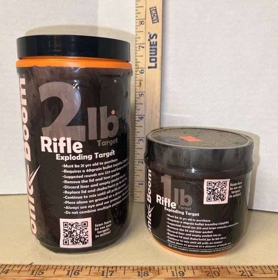 Sonic Boom Rifle Exploding Target- 2 lb & 1 lb Containers - Sherwood ...
