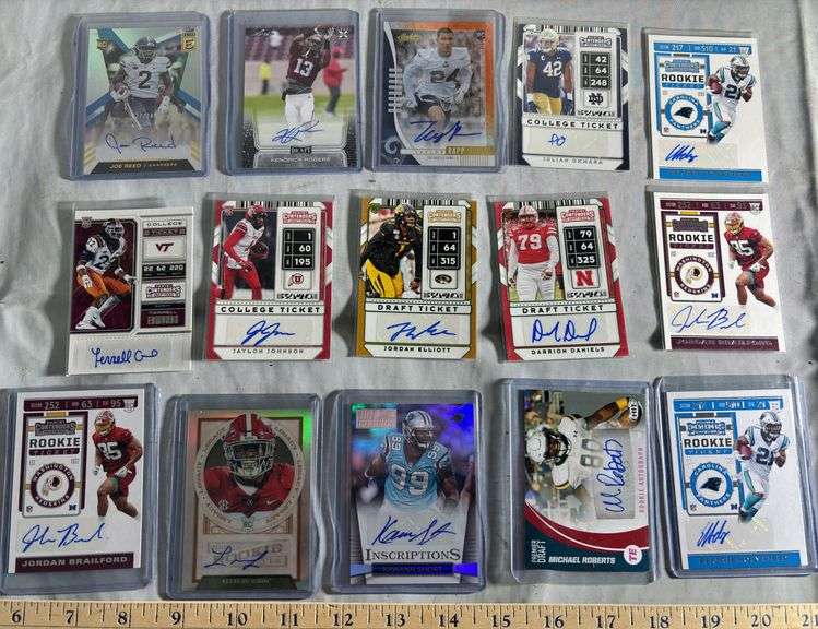 Panini Autographed Collectable Football Cards - Sherwood Auctions