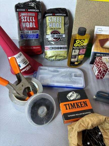Variety of Nails & Screws + Electrical Cords, Steel Wool & Sandpaper ...