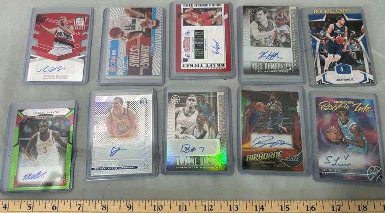 NBA Panini Autographed Basketball Collector Cards - Sherwood Auctions