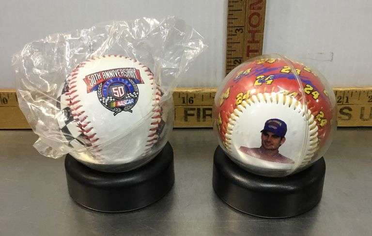 50th Anniversary NASCAR Ball and Jeff Gordon Ball - Sherwood Auctions