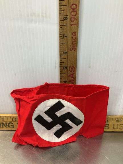 Nazi Swastika Cloth Arm Band - Sherwood Auctions