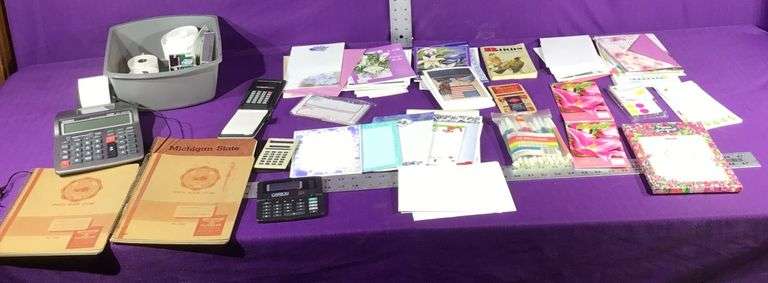 Assorted Calculators, Cards, Scratch Pads & More - Sherwood Auctions