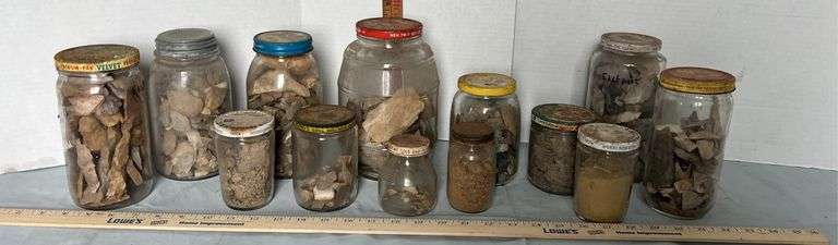 Jars Full of Collectable Rocks - Sherwood Auctions