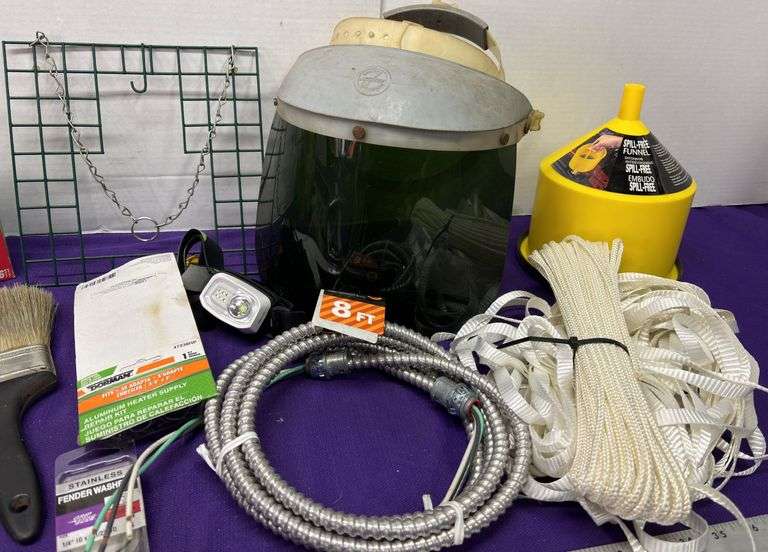 Face Shield, Spill-Free Funnel, Aluminum Heater Repair Kit + Locking C ...
