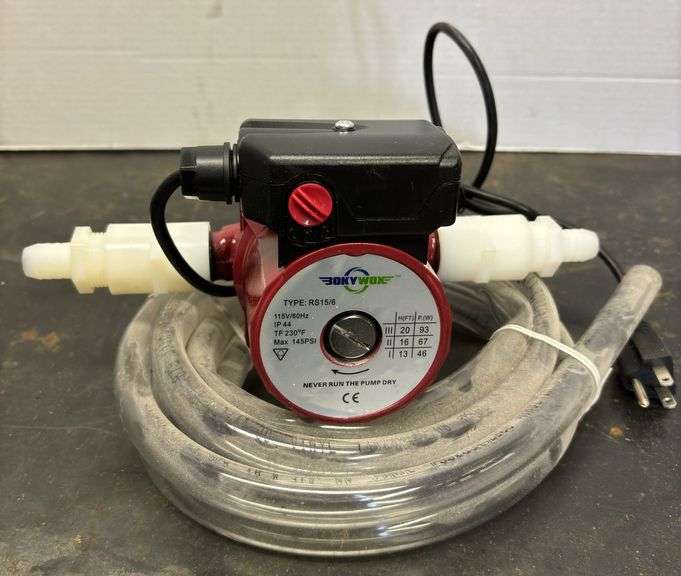 Boky Wox Electric Pump w/ Hose- has power - Sherwood Auctions